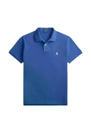 Polo Ralph Lauren Short-sleeve Logo-embroidered Polo Shirt - Blue