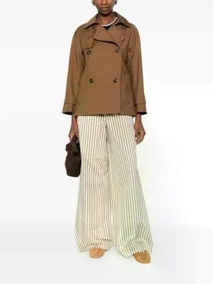 Max Mara Striped Wide Leg Trousers