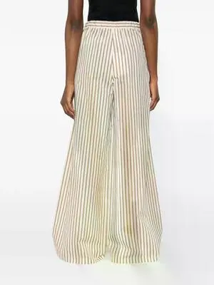 Max Mara Striped Wide Leg Trousers