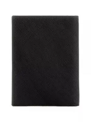 Prada Logo-plaque Leather Wallet