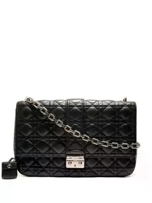 Dior Cannage Shoulder Bag With Detachable Pouch