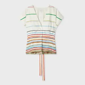 Paul Smith Painted Signature Stripe Short Sleeve Top