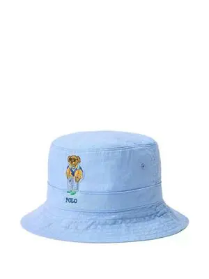 Polo Ralph Lauren Bear-embroidered Bucket Hat - Blue