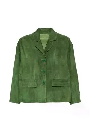 SALVATORE SANTORO Button Pocket Suede Jacket