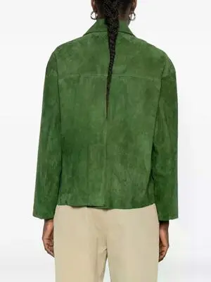 SALVATORE SANTORO Button Pocket Suede Jacket