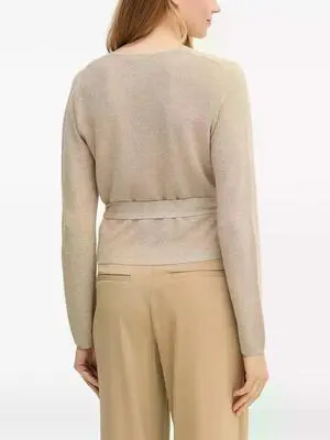 OUI V-neck Tie Knitwear