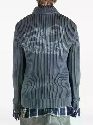 Balenciaga Zip-fastening Ribbed Cardigan