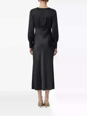 FRAMBOISE Bishop Sleeve Midi Dress