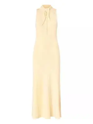 Pinko Ribbed Neck-tie Dress
