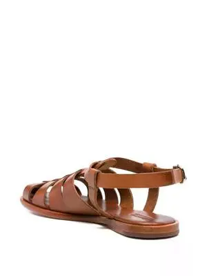 Dragon Diffusion Woven Buckle-fastening Sandals