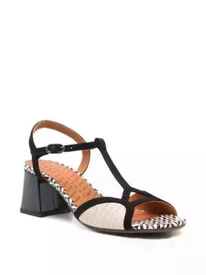 Chie Mihara Patterned T-strap Sandals