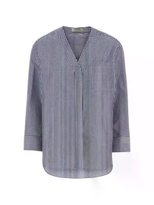 Max Mara Striped Poplin Shirt
