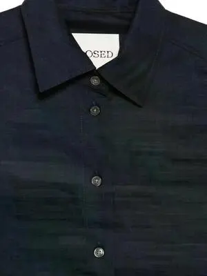 Closed Buttoned Long-sleeve Shirt - Blue