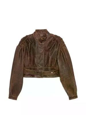 Chloé Belted Leather Jacket