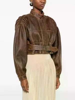 Chloé Belted Leather Jacket