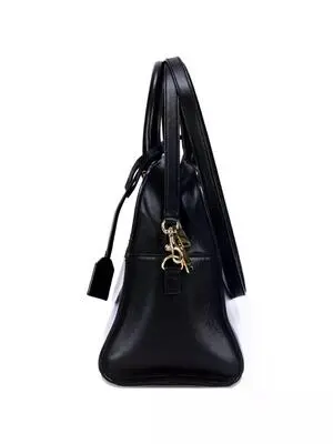 Saint Laurent Baby Cabas Leather Tote - Black