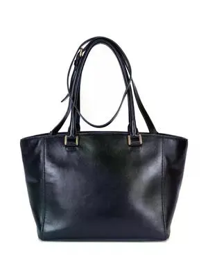 Prada Glace Twin Pocket Leather Tote Bag