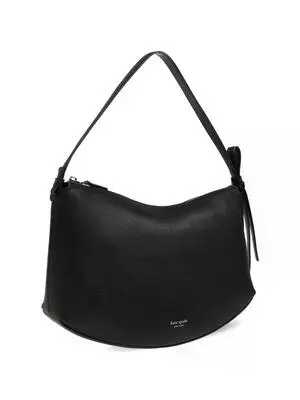 Kate Spade New York Tie Detail Leather Shoulder Bag - Black