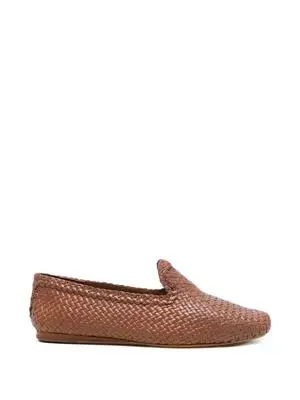 Dragon Diffusion Woven Loafers - Brown