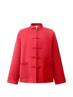 Shanghai Tang Satin Knot Jacket - Red
