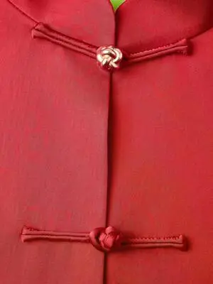 Shanghai Tang Satin Knot Jacket - Red