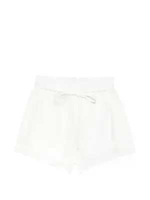 Bondi Born Drawstring Cotton Shorts - White