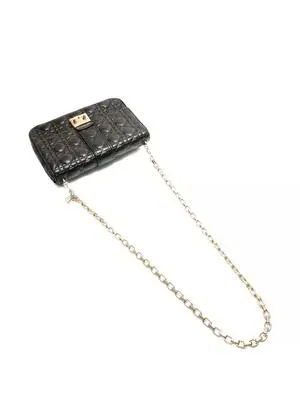 Dior Canage Flap Shoulder Bag - Black