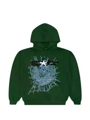 Sp5der Cuffed Sweatshirts Hoodies For Men