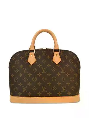 LOUIS VUITTON 1998 Alma Monogram Tote - Brown