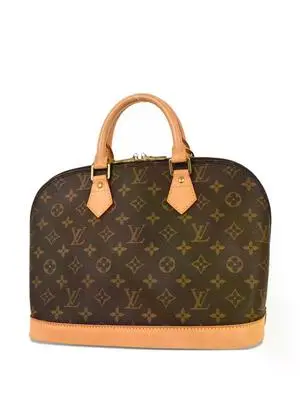 LOUIS VUITTON 1998 Alma Monogram Tote - Brown