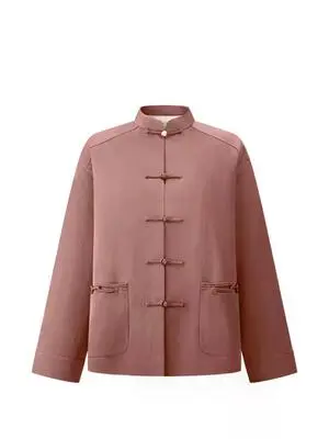 Shanghai Tang Knot Satin Tang Jacket - Pink