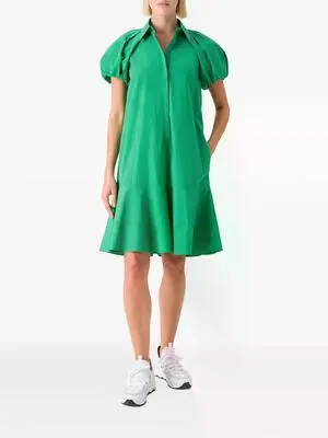 Akris Short-sleeve Midi Dress