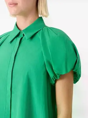 Akris Short-sleeve Midi Dress