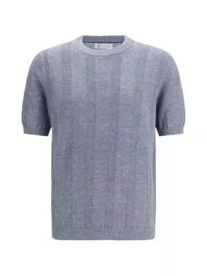 Brunello Cucinelli Short Sleeve Crew Neck Jumper