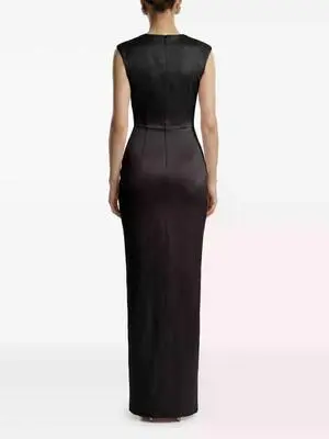FRAMBOISE Twisted V-neck Dress