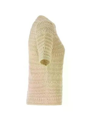 Fabiana Filippi Crochet Design Short Sleeve Sweater