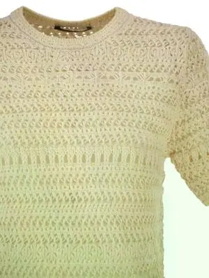 Fabiana Filippi Crochet Design Short Sleeve Sweater