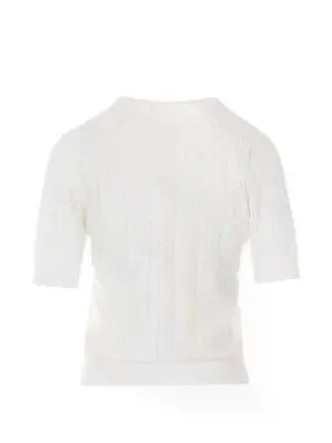 LISA YANG Crew-neck Short-sleeve Sweater