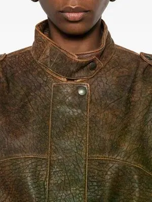 Chloé Belted Leather Jacket