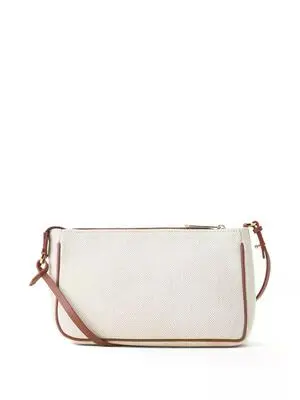 LANVIN Embroidered-logo Crossbody Bag