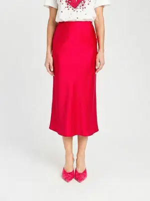 TWINSET Actitude Twinset Midi Skirt Fuchsia