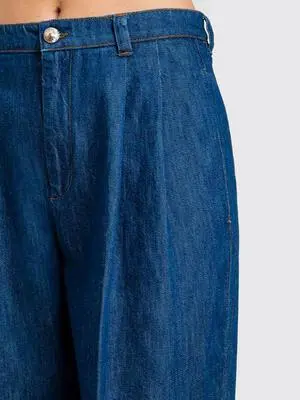 TWINSET Wide-leg Cotton Jeans