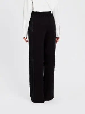 TWINSET Wide Leg Palazzo Trousers - Black