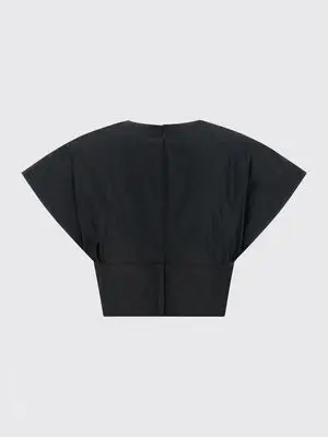 Pinko Asparago Cropped Cotton Top - Black