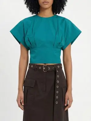 Pinko Cropped Top With Kimono Sleeves - Green