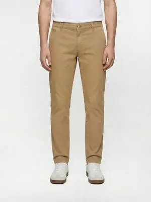 Jacob Cohen Jacob Cohen Slim Fit Stretch Cotton Blend Chino Trousers Beige