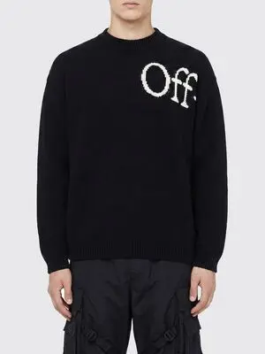Off-White Cotton Logo Crewneck Pullover - White