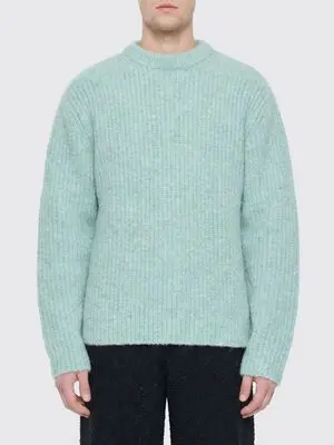 Séfr Crewneck Pullover In Wool Blend - Blue