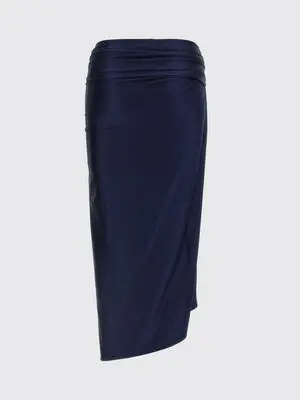Rabanne Asymmetrical Jersey Midi Skirt