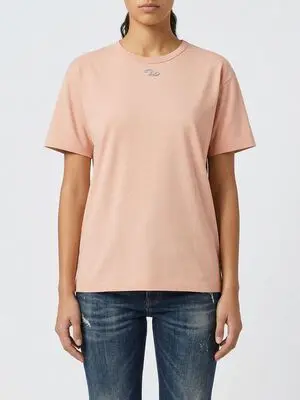 DIESEL® Diesel Embroidered Logo T-Shirt Beige
